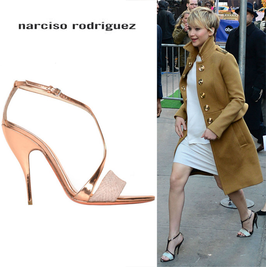Celebrity Shoe Style: Jennifer Lawrence in Narciso Rodriguez