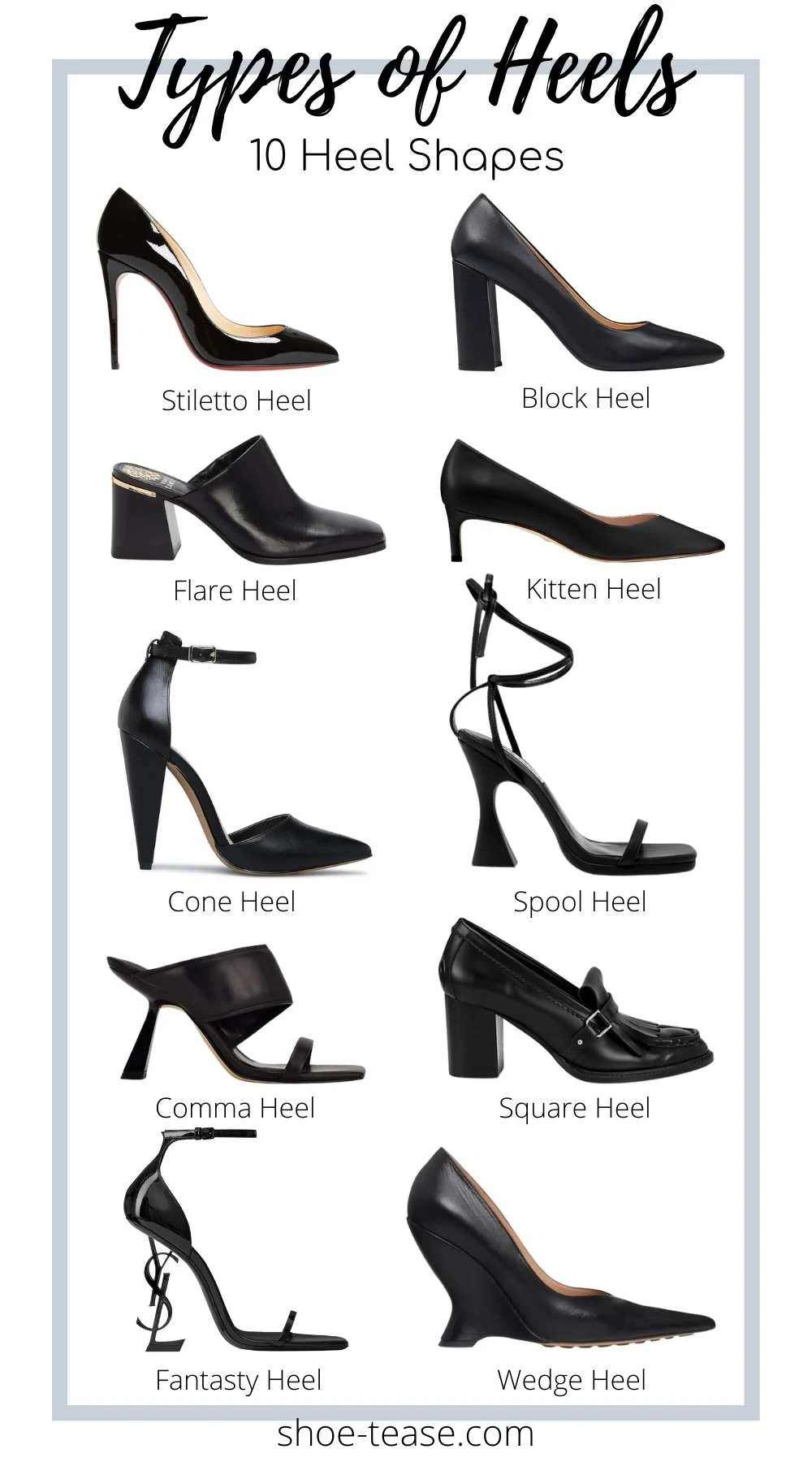 Names Of Heels Shoes Names Of Heels Shoes