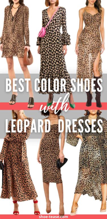 12 Fab Color Shoes To Wear With Leopard Print Dress Outfits And Cheetah