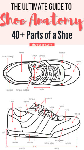 Shoe Anatomy Guide - 40+ Different Parts of a Shoe with Names & Images