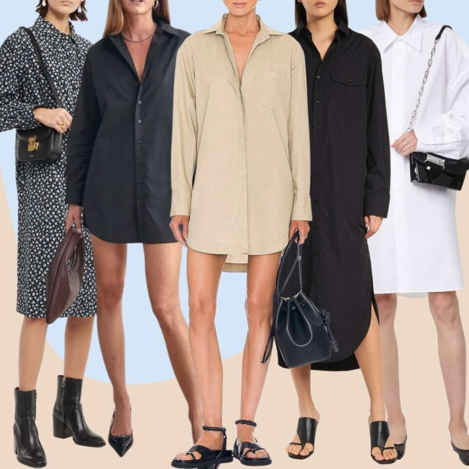 How to Style a Shirt Dress Outfit with the Right Shoes & Accessories