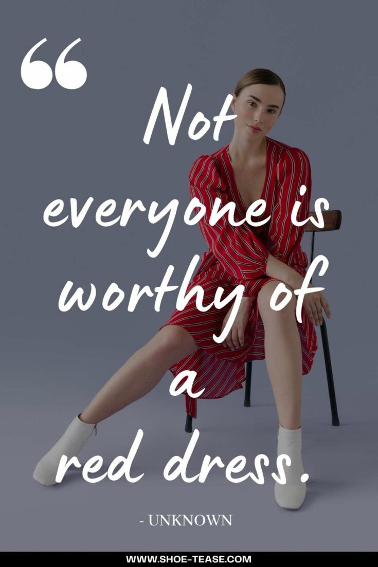 60 Best Dress Quotes, Black & Red Dress Quotes & Captions for Instagram