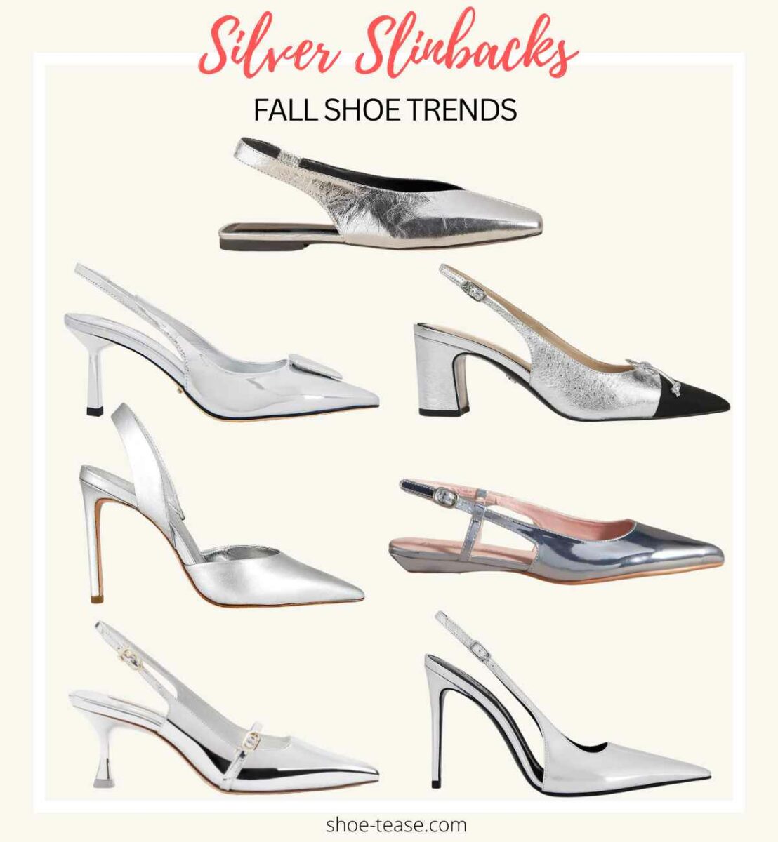 Silver Shoes - The Metallic Shoe Favorite for Fall | ShoeTease