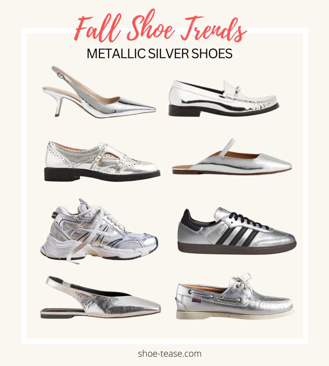 Silver Shoes - The Metallic Shoe Favorite for Fall | ShoeTease
