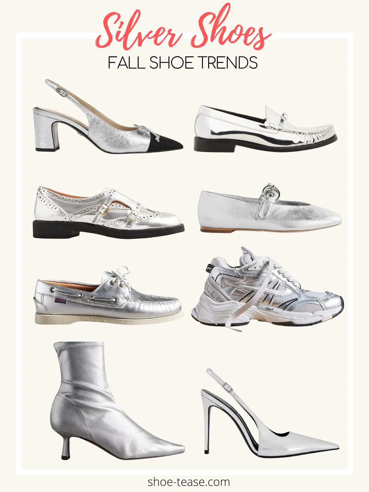Silver Shoes - The Metallic Shoe Favorite for Fall | ShoeTease