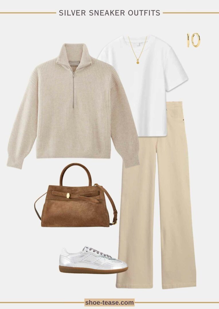 9 Silver Sneaker Outfits to Copy this Fall/Winter | ShoeTease