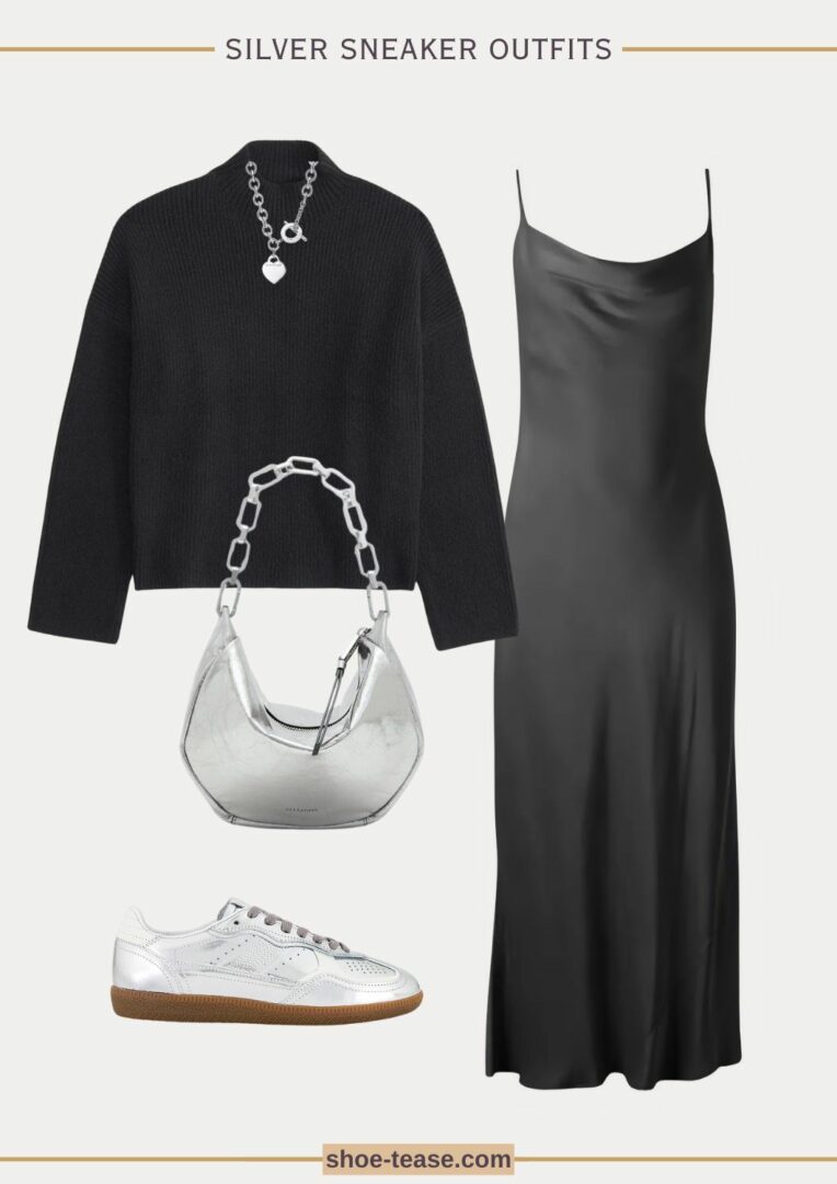 9 Silver Sneaker Outfits to Copy this Fall/Winter | ShoeTease