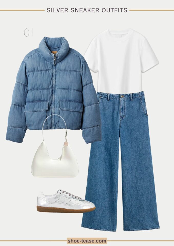 9 Silver Sneaker Outfits to Copy this Fall/Winter | ShoeTease